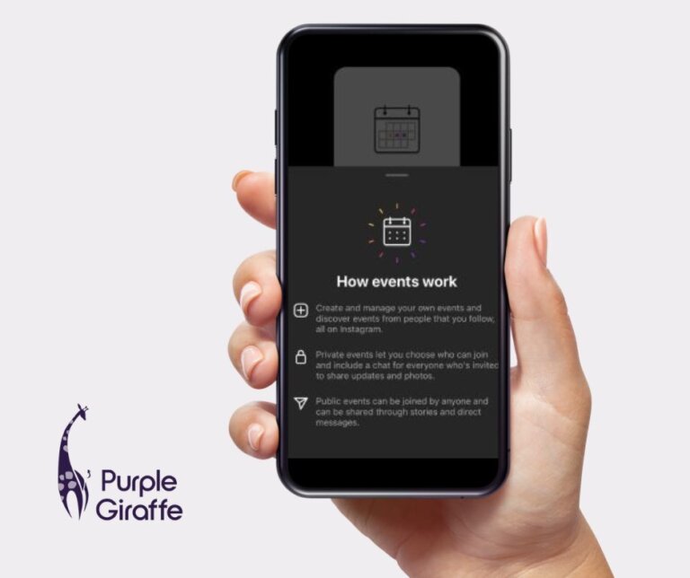 Instagram unveils new 'Events' feature - Purple Giraffe